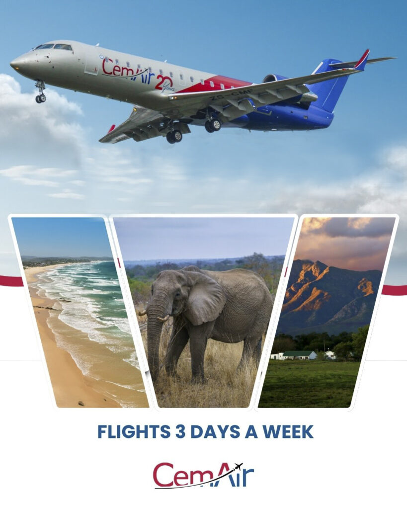 CemAir Launches New Route Linking George and Hoedspruit - Aviation and ...